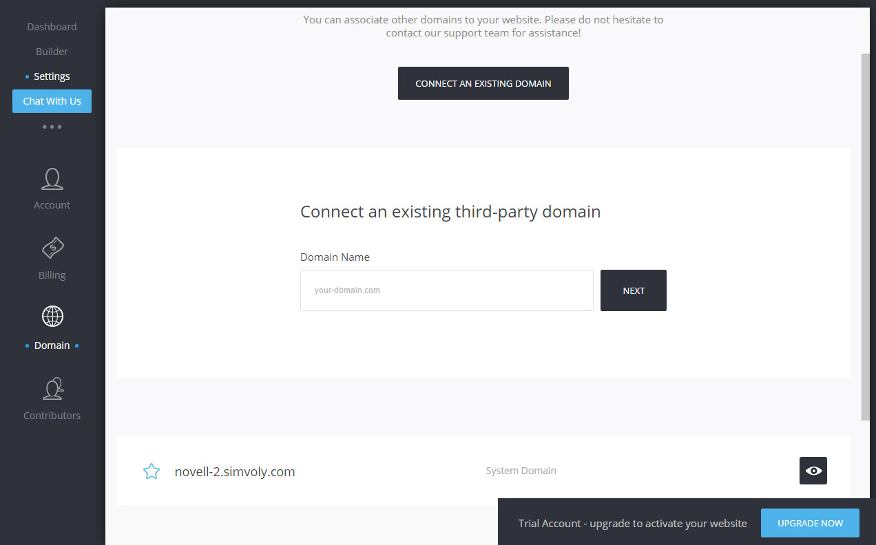 Connecting An Existing Domain 3173