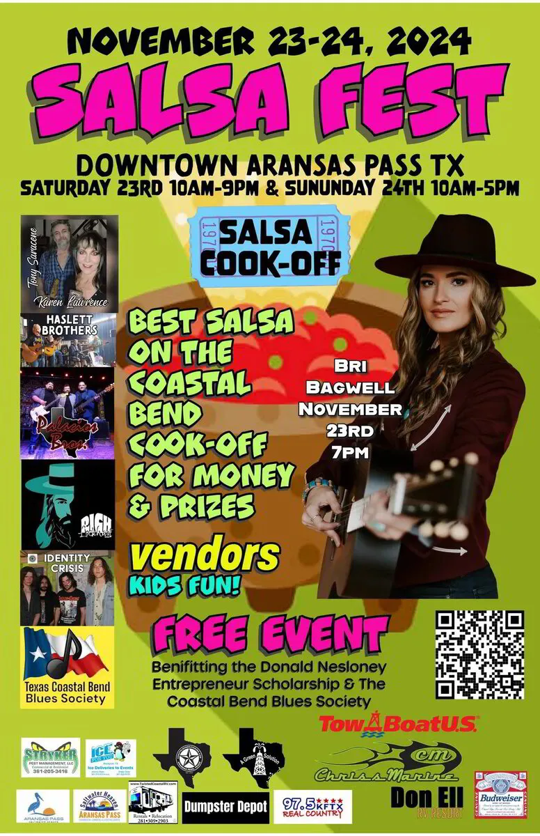 Amazing upcoming event! Salsa Fest - Aransas Pass, Texas! Check it out!