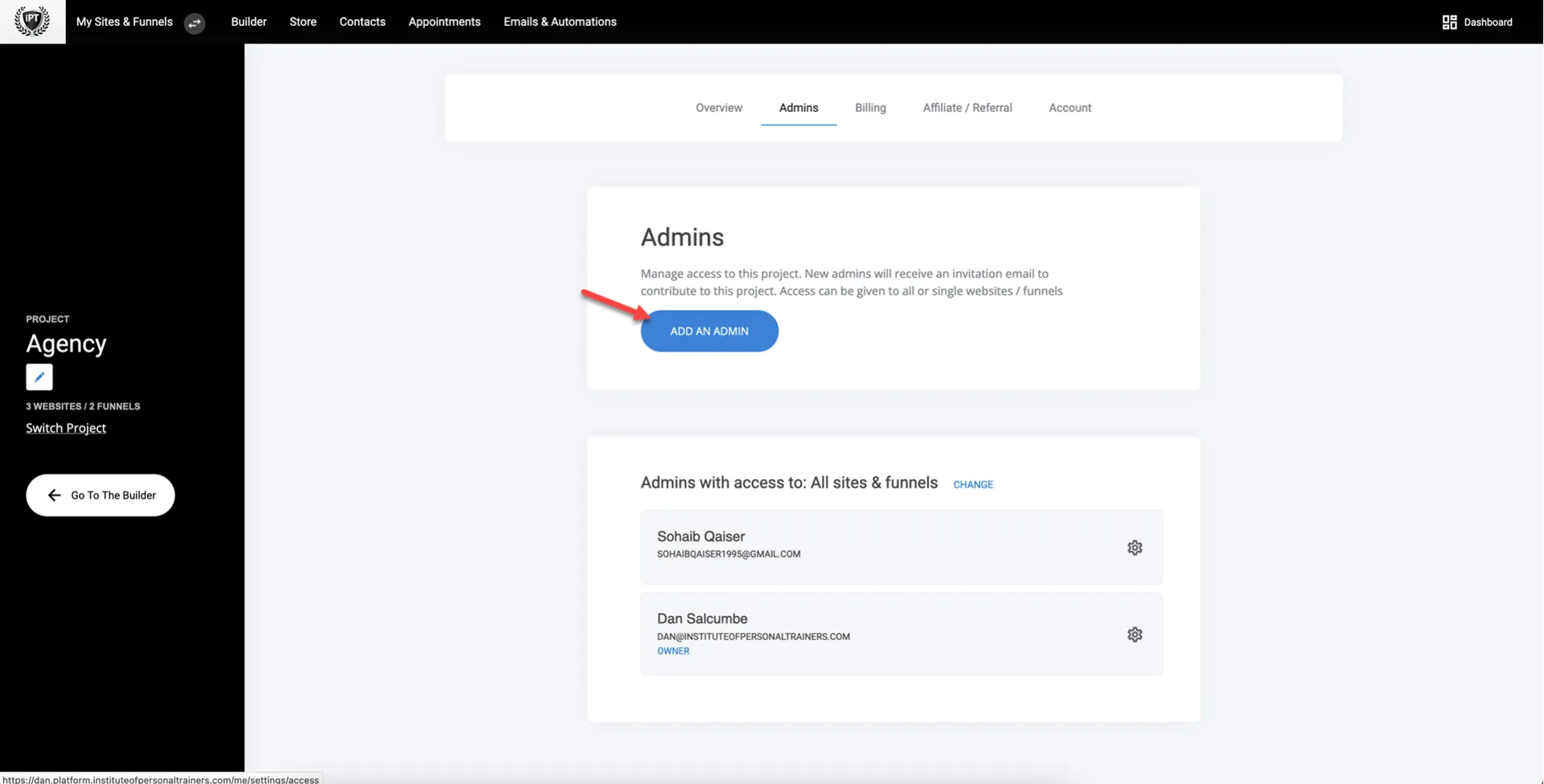 How to Add Another Admin?