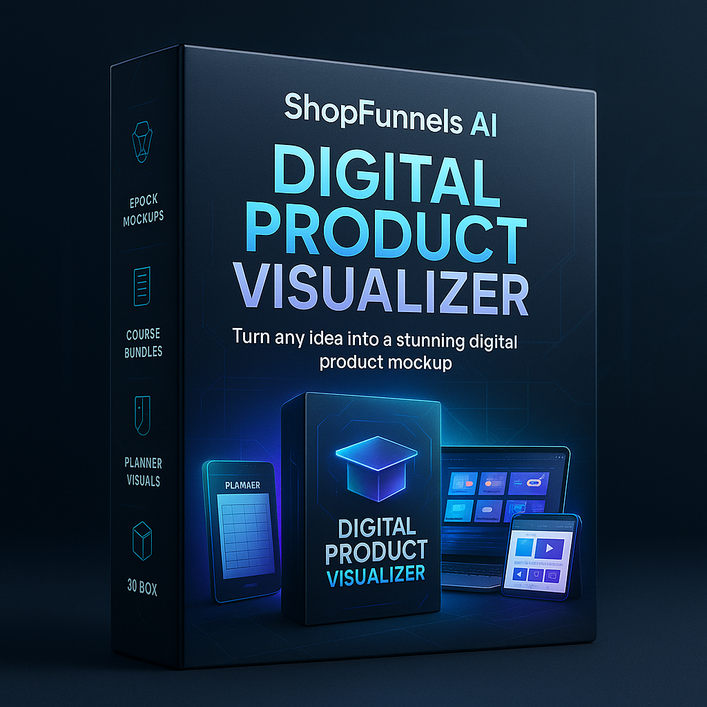 ShopFunnels AI Digital Product Visualizer
