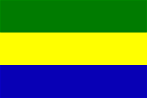 Gabon Desk Flags