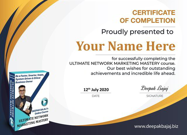 Network Marketing Course | Direct Selling Course | Deepak Bajaj