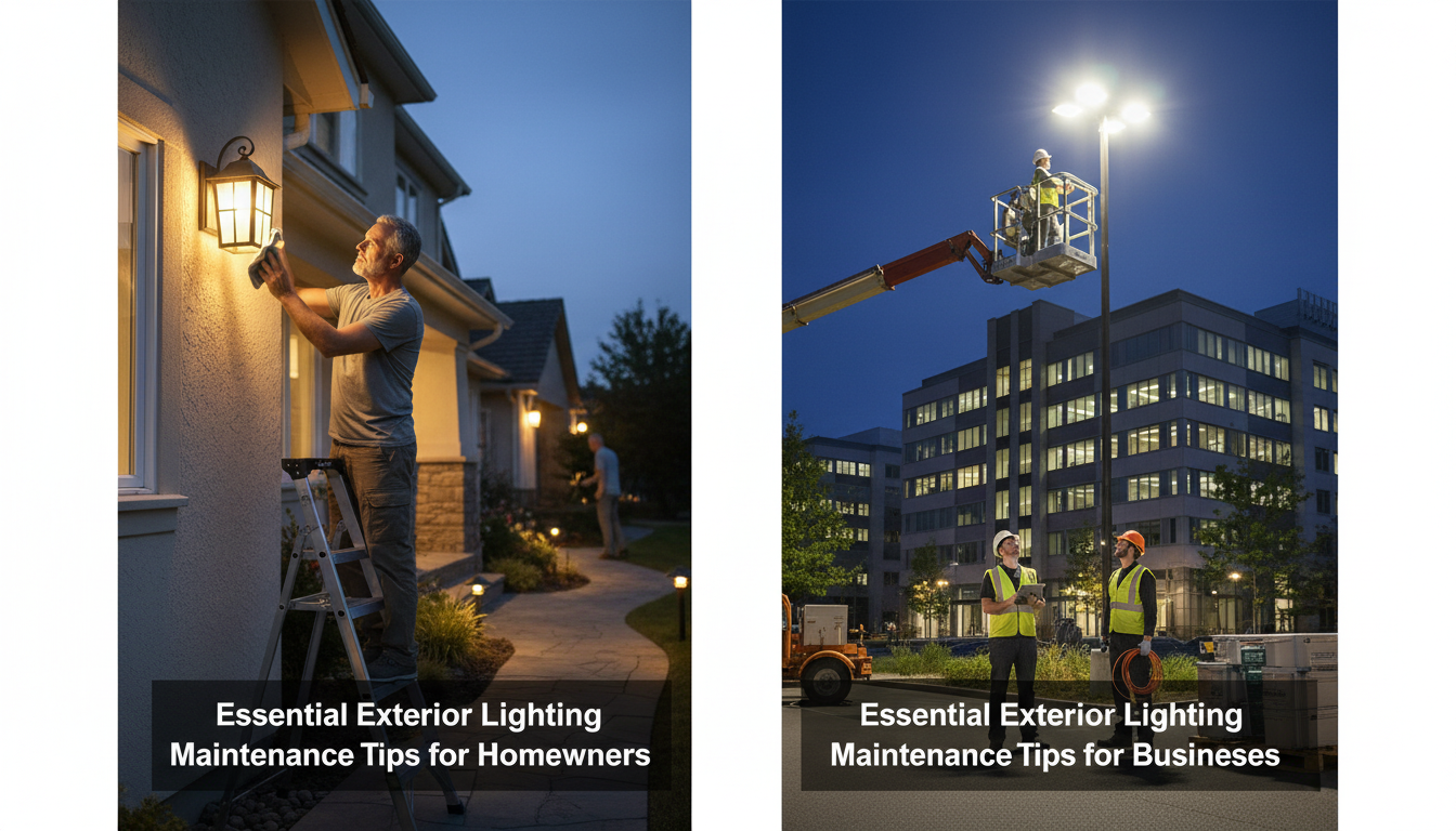 Essential Exterior Lighting Maintenance Tips for Homeowners and Businesses