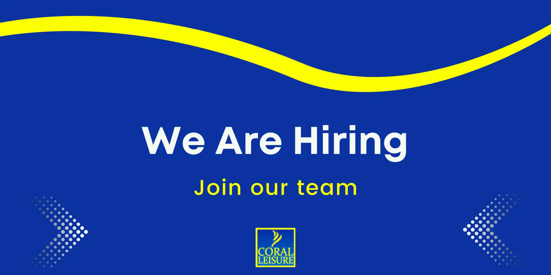 We Are Hiring at Coral Leisure Cobh