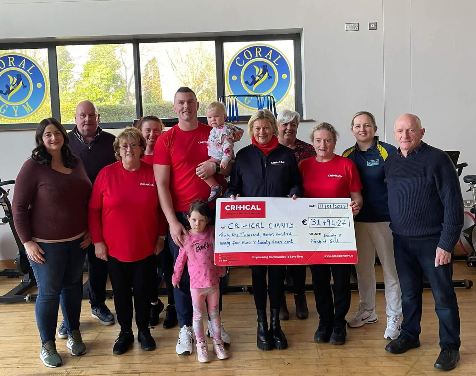 24 hour fundraiser at Coral Leisure Cobh