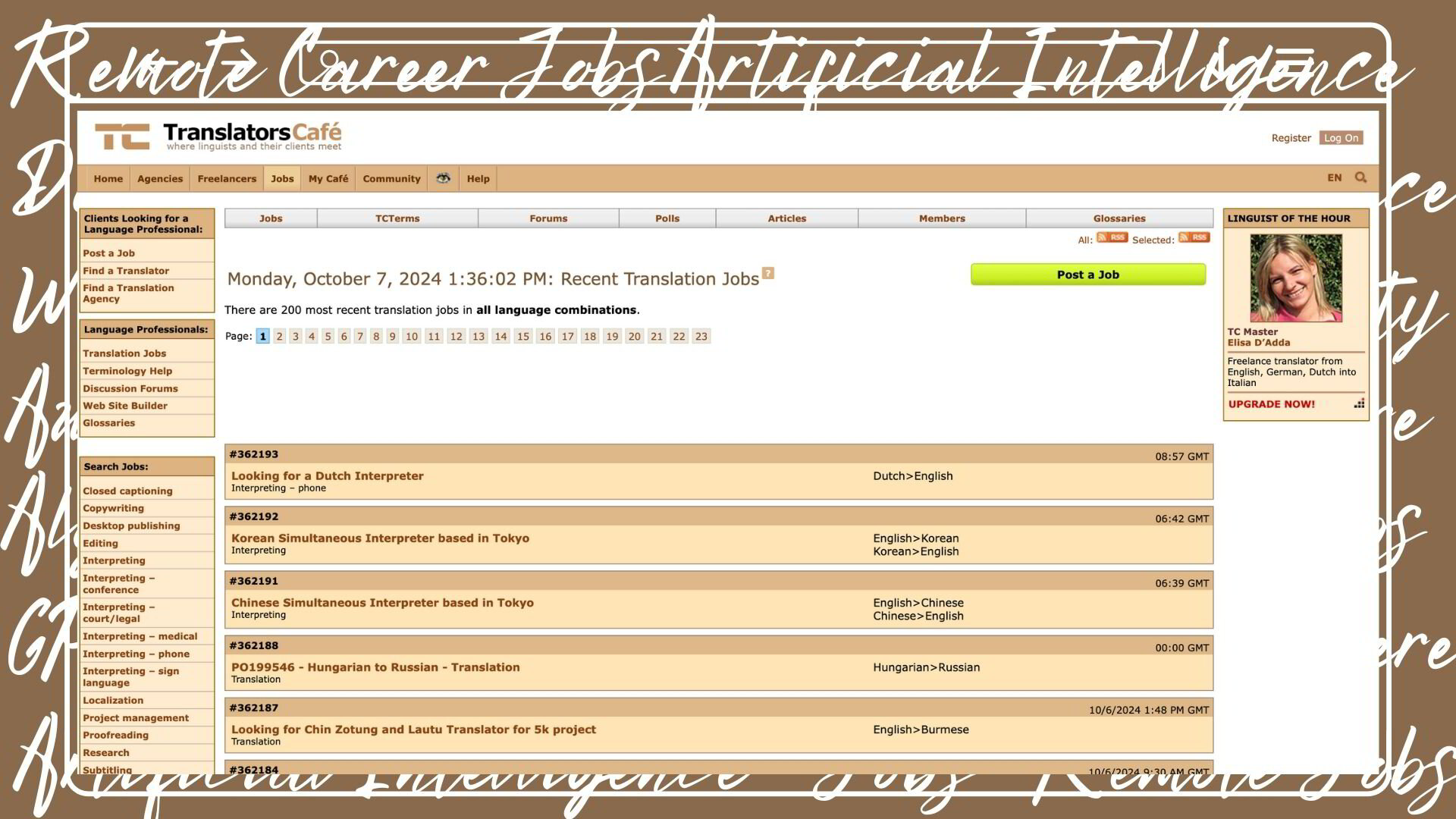 TranslatorsCafe - Your One Stop To Top Translation Jobs