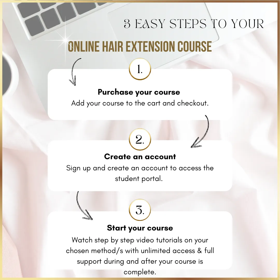 Accredited Online & Academy In-Person Hair Extension Training Courses