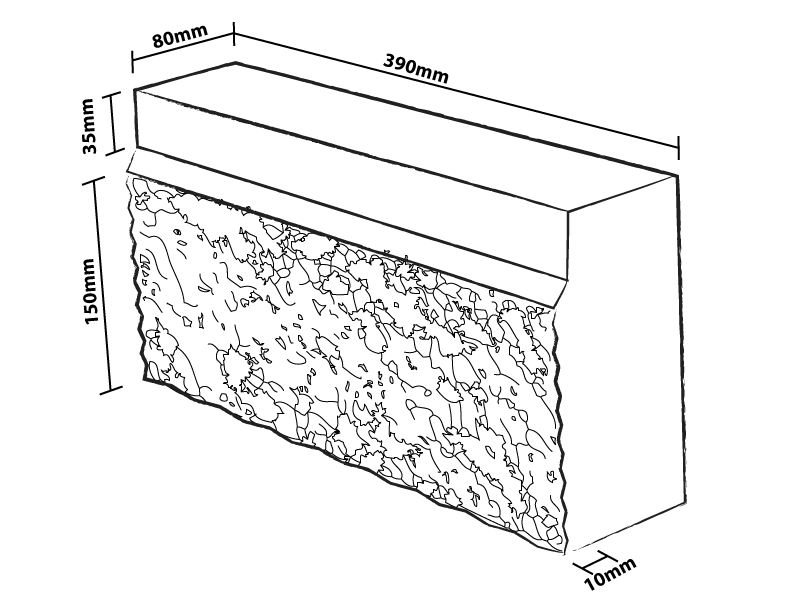 Split-Face Ledge Solid - Tristar
