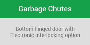 Linen Chute Intake Hopper Doors - Segregated Garbage Intake Hopper