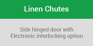 Linen Chute Intake Hopper Doors - Segregated Garbage Intake Hopper