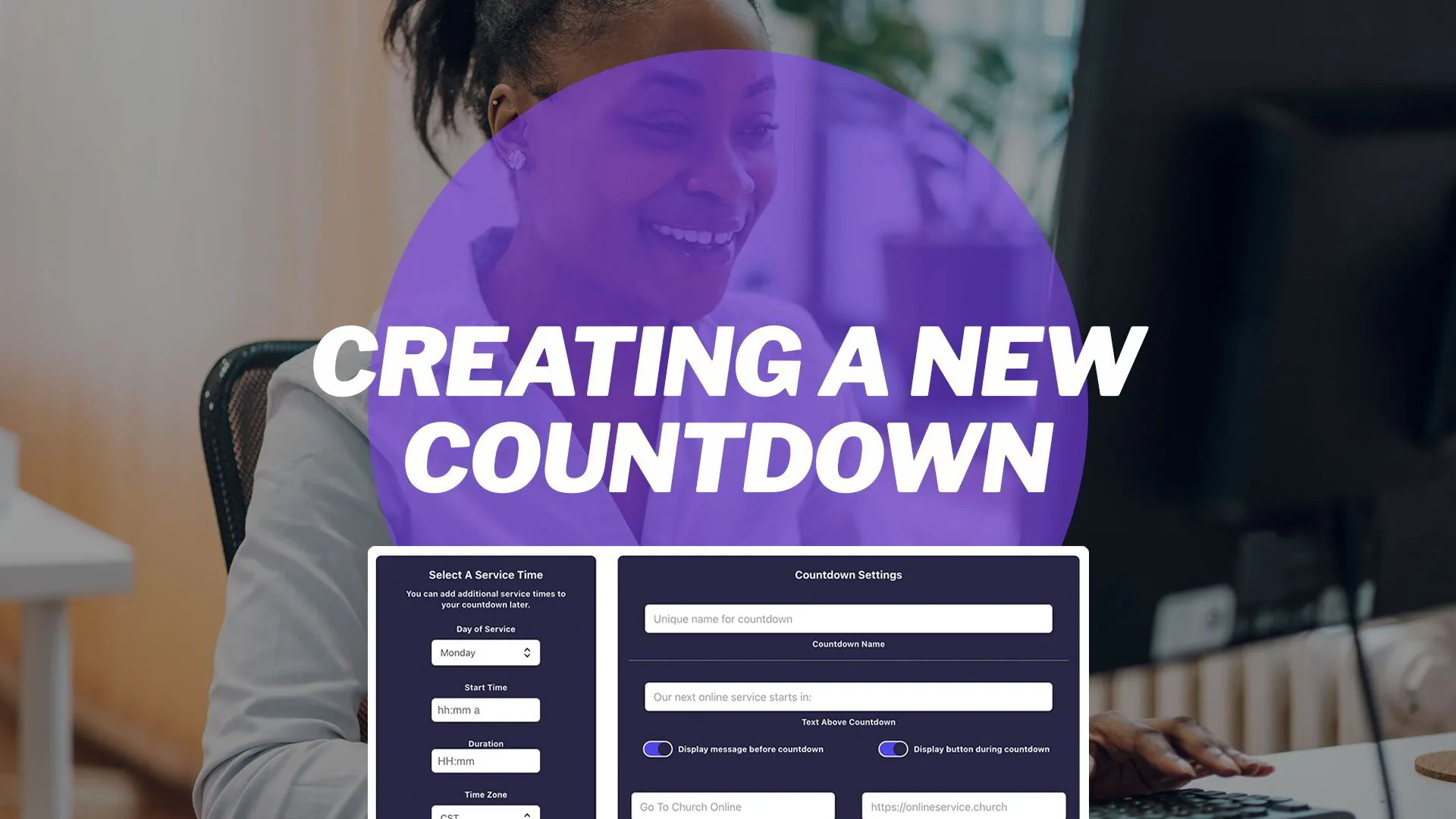 Creating your first live stream countdown