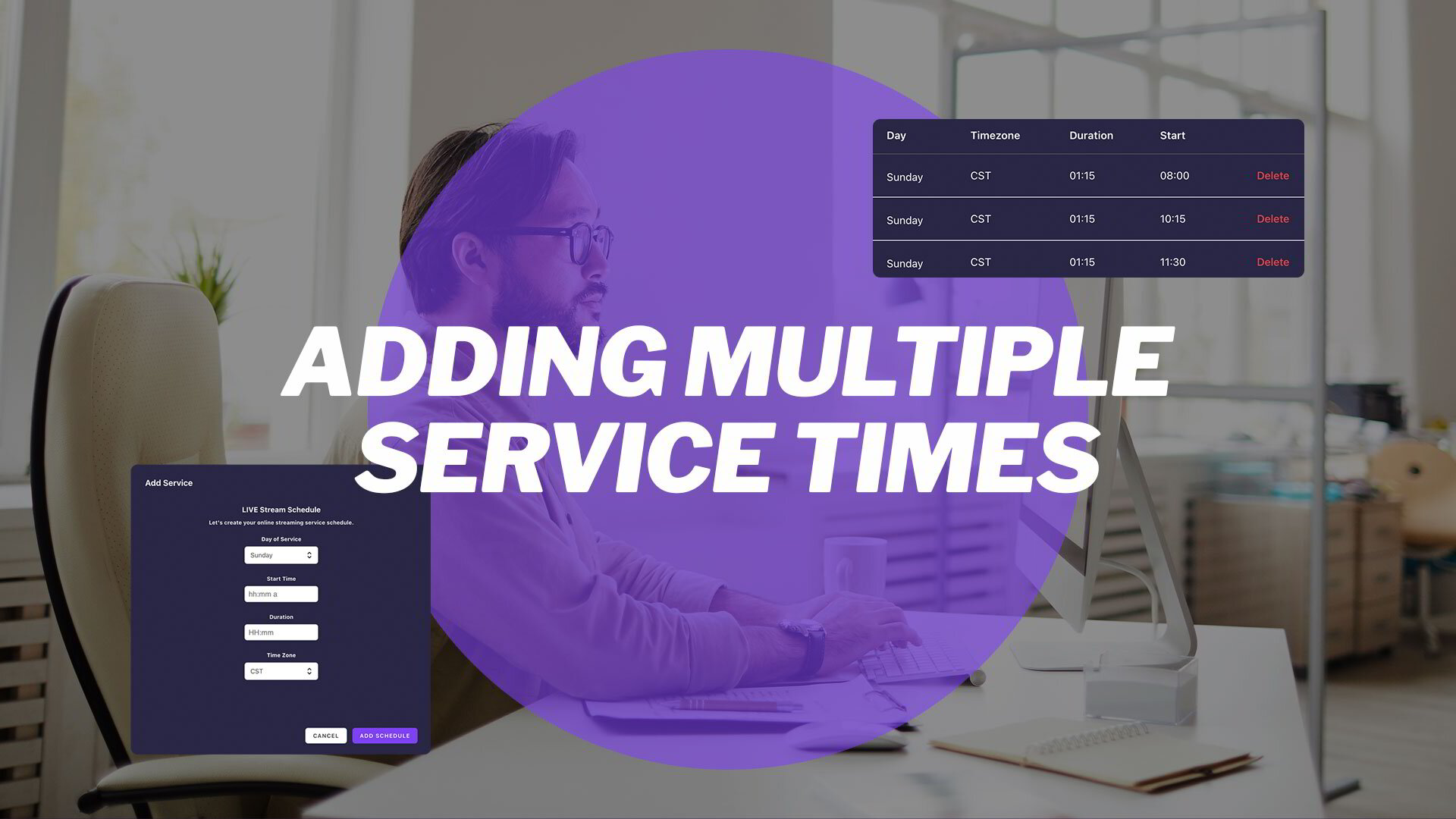 Adding Multiple Service Times