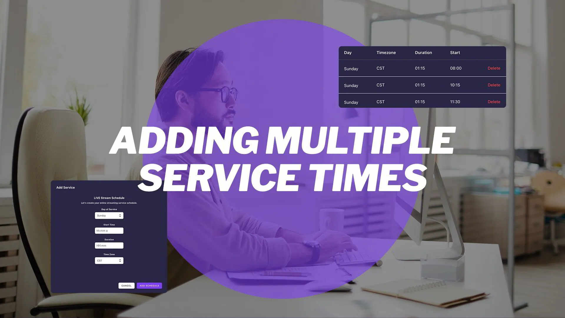 Adding Multiple Service Times