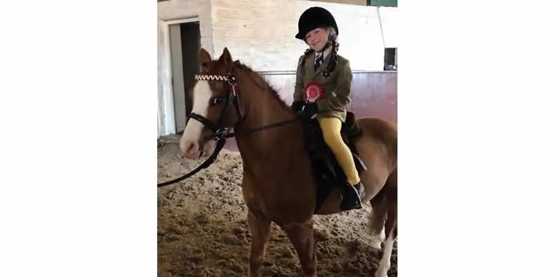 First rosette for Ava and Chester!