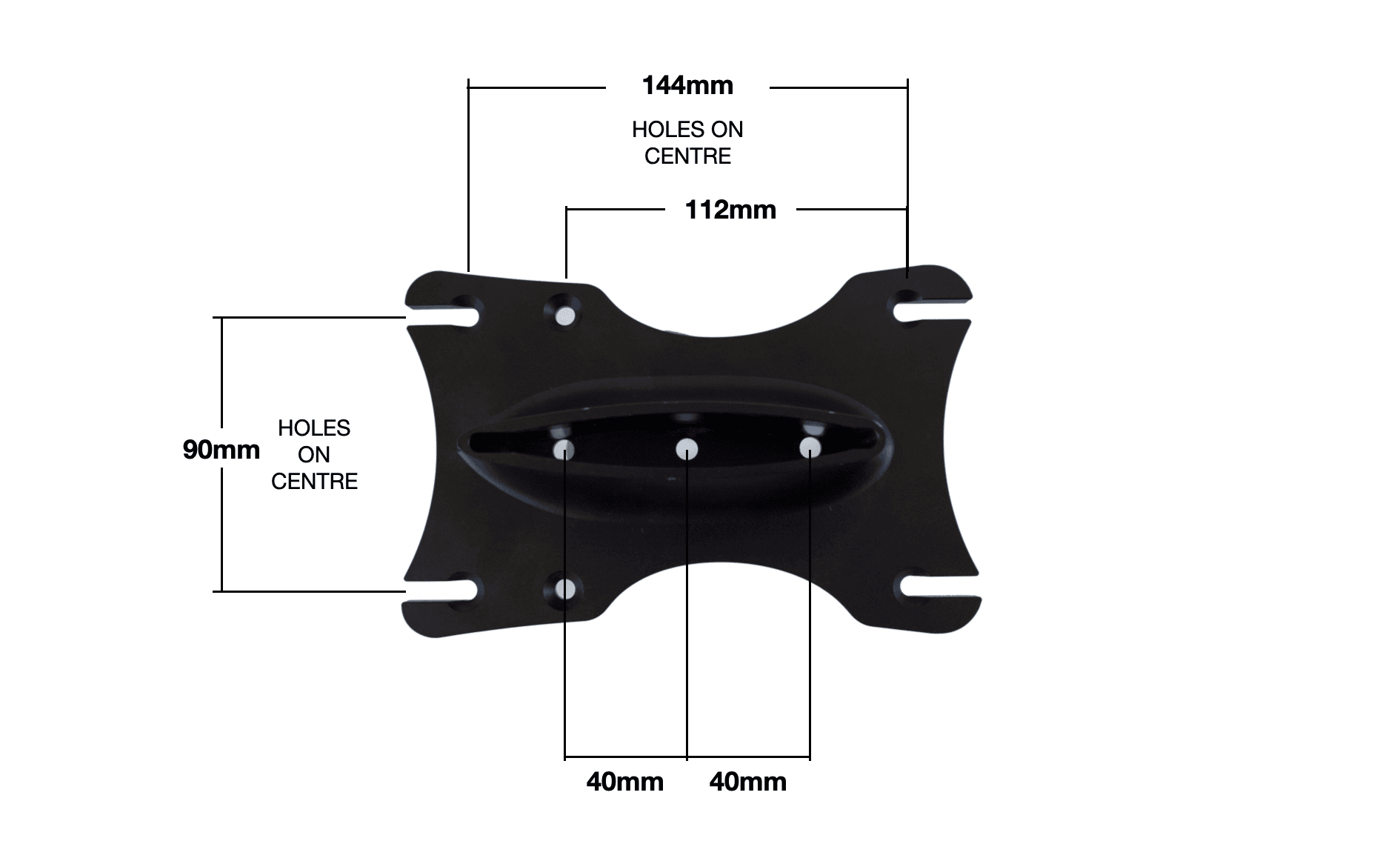 Flukes Aero Aluminum Hydrofoil Mast Baseplate