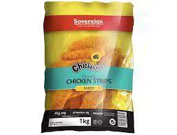 Sovereign Chicken - Southern Style Strips (Cheesy) 1Kg