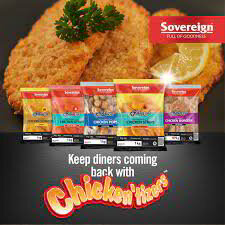 Sovereign Chicken - Crumbed Schnitzel (Cheesy) 1Kg