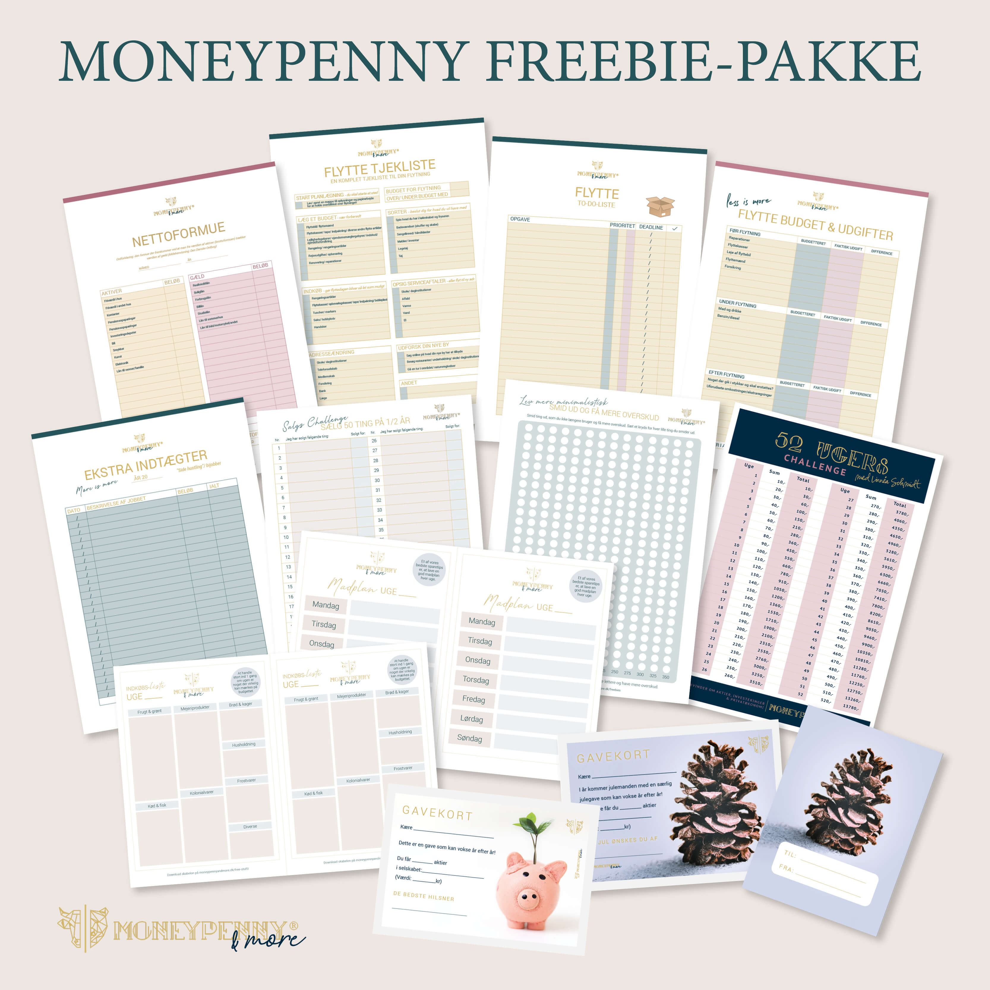 Freebies af Moneypenny, gratis økonomi ark, rabatkoder mm.