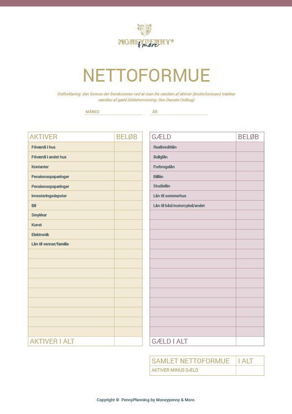 Freebies af Moneypenny, gratis budgetark, rabatkoder mm.