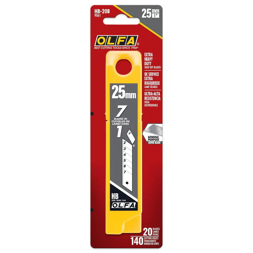 Olfa 25mm Blade Set (20 pcs/pack)