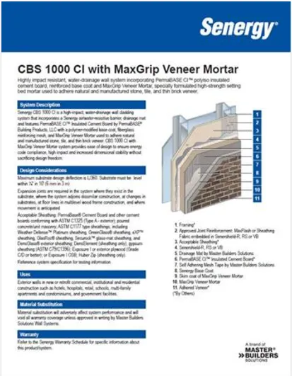 Cement Board Stucco 1000 CI with MaxGrip Veneer Mortar | Cement Board ...