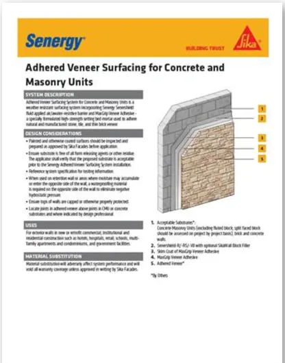 Concrete Masonry Unit with MaxGrip Veneer Mortar | Masonry Veneer Wall ...