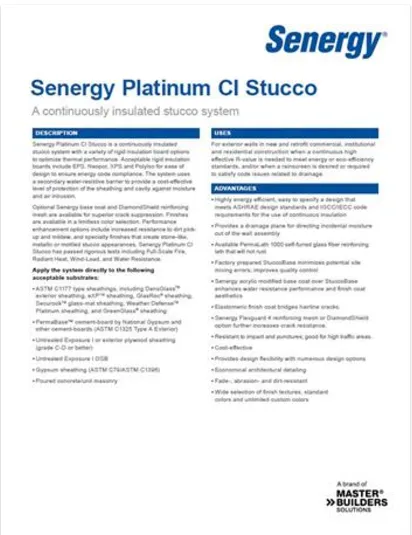 Platinum CI Stucco | Insulated Stucco Wall System