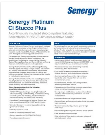 Platinum CI Stucco Plus | Insulated Stucco Wall System