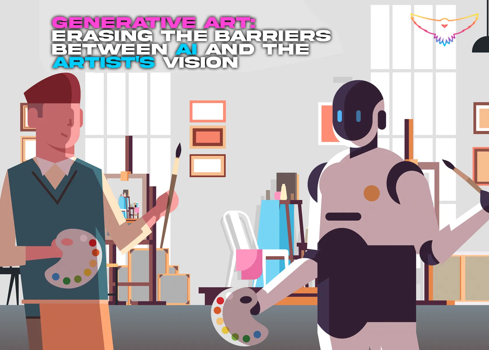 Generative art: erasing the barriers between AI and the artist's vision