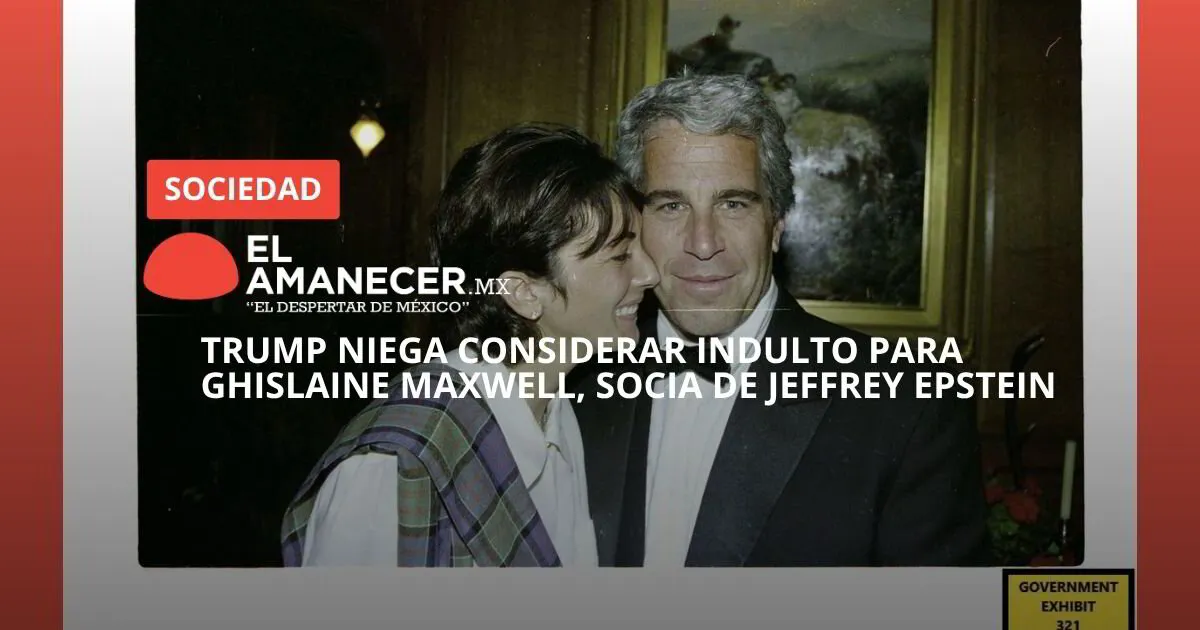 Trump niega considerar indulto para Ghislaine Maxwell, socia de Jeffrey ...