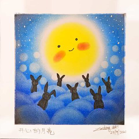 ️ Basic Pastel Nagomi Art Lesson - Moon's Story Telling