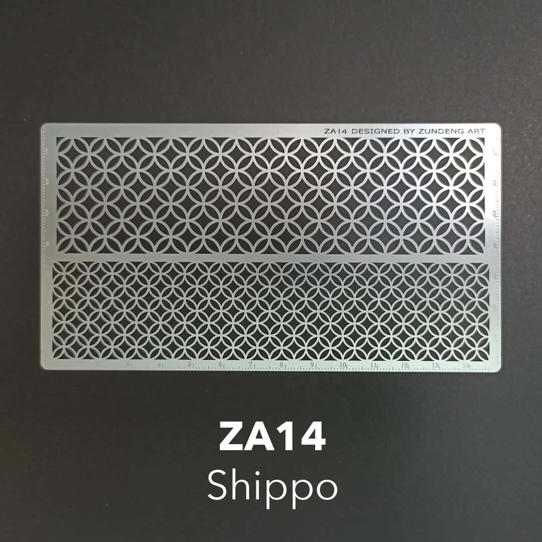 Pastel Nagomi Art Stencil Traditional Japanese Pattern Shippo