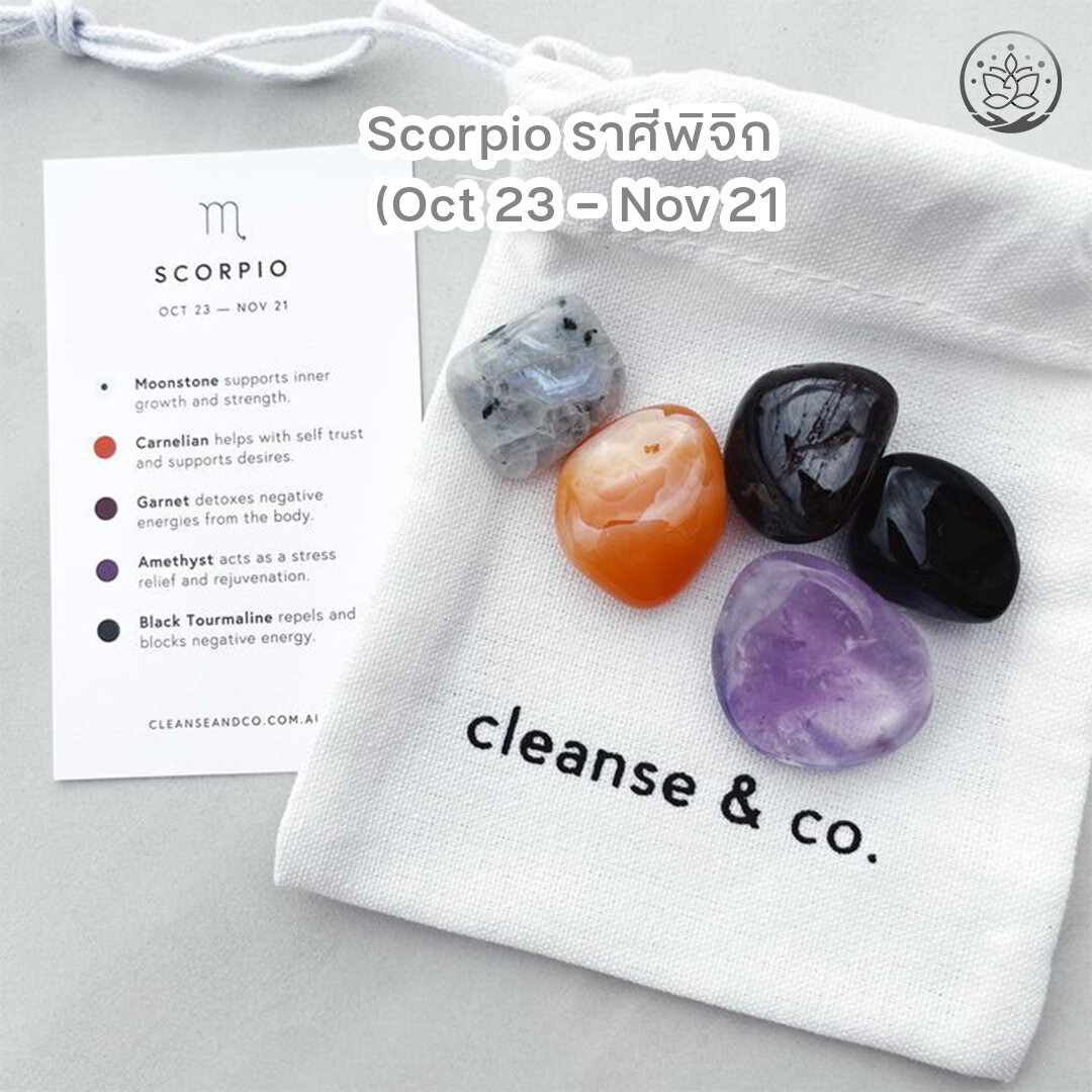 Scorpio Crystal Kit ชุดคริสตัลนักษัตร - ราศีพิจิก