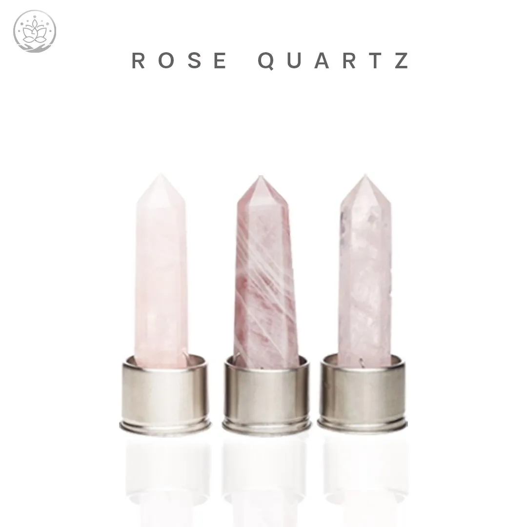 Rose Gold Crystal Infused Rose Quartz Gemstone Elixir