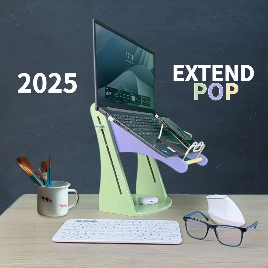 Base ergonómica para portátil EXTEND POP: ¡Trabaja Cómodo y con Estilo!