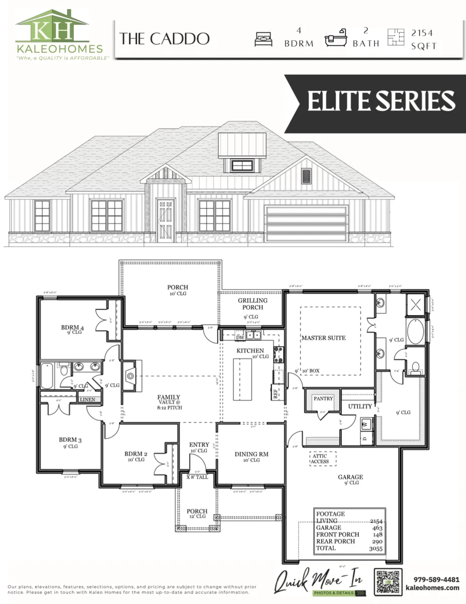 New Home Builder Floor Plans | KALEO Homes In College Station