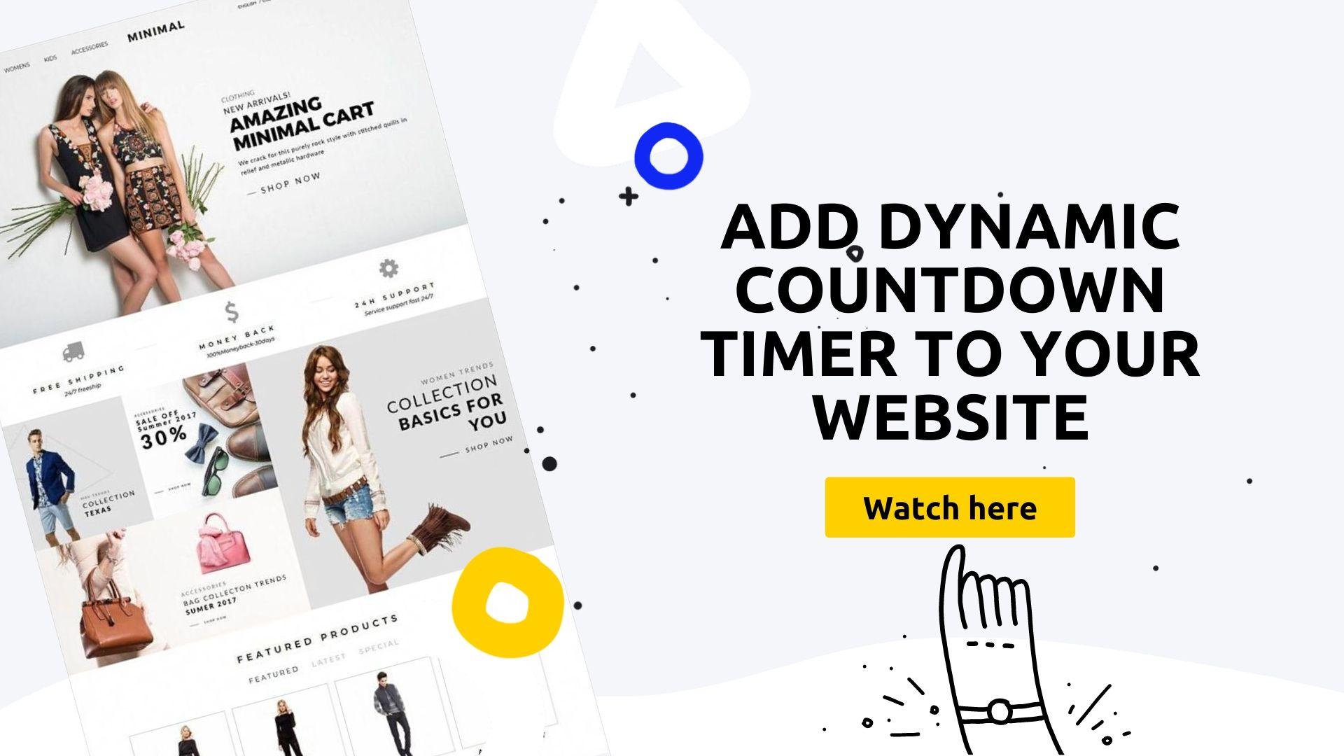 How to add dynamic timers to increase sales!
