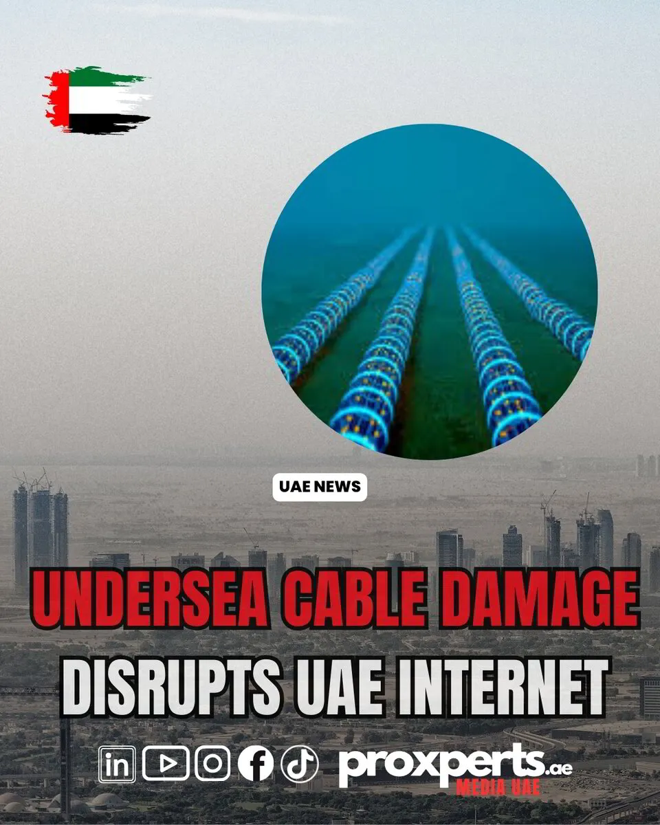 MAJOR INTERNET DISRUPTIONS HIT THE UAE DUE TO RED SEA CABLE DAMAGE