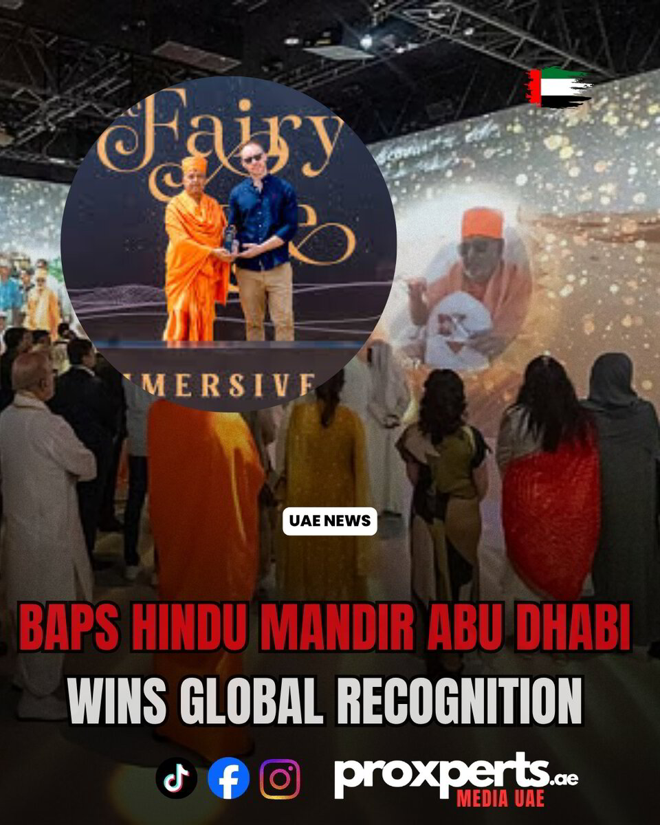 BAPS Hindu Mandir Abu Dhabi Wins Global Recognition for “The Fairy Tale ...