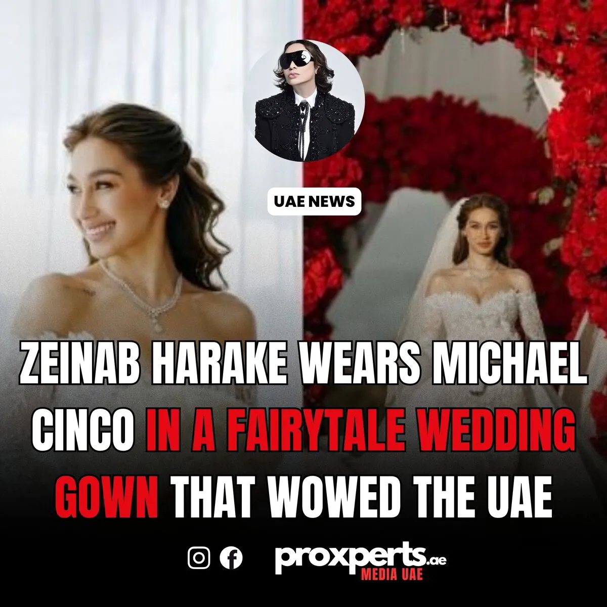 ZEINAB HARAKE STUNS IN MICHAEL CINCO WEDDING GOWN