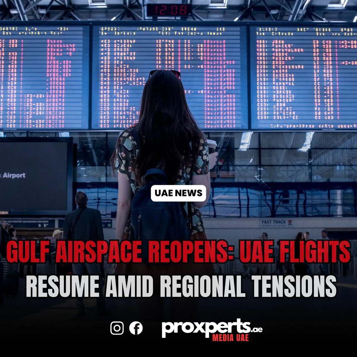 UAE AIRPORTS RESUME OPERATIONS AFTER BRIEF AIRSPACE CLOSURE