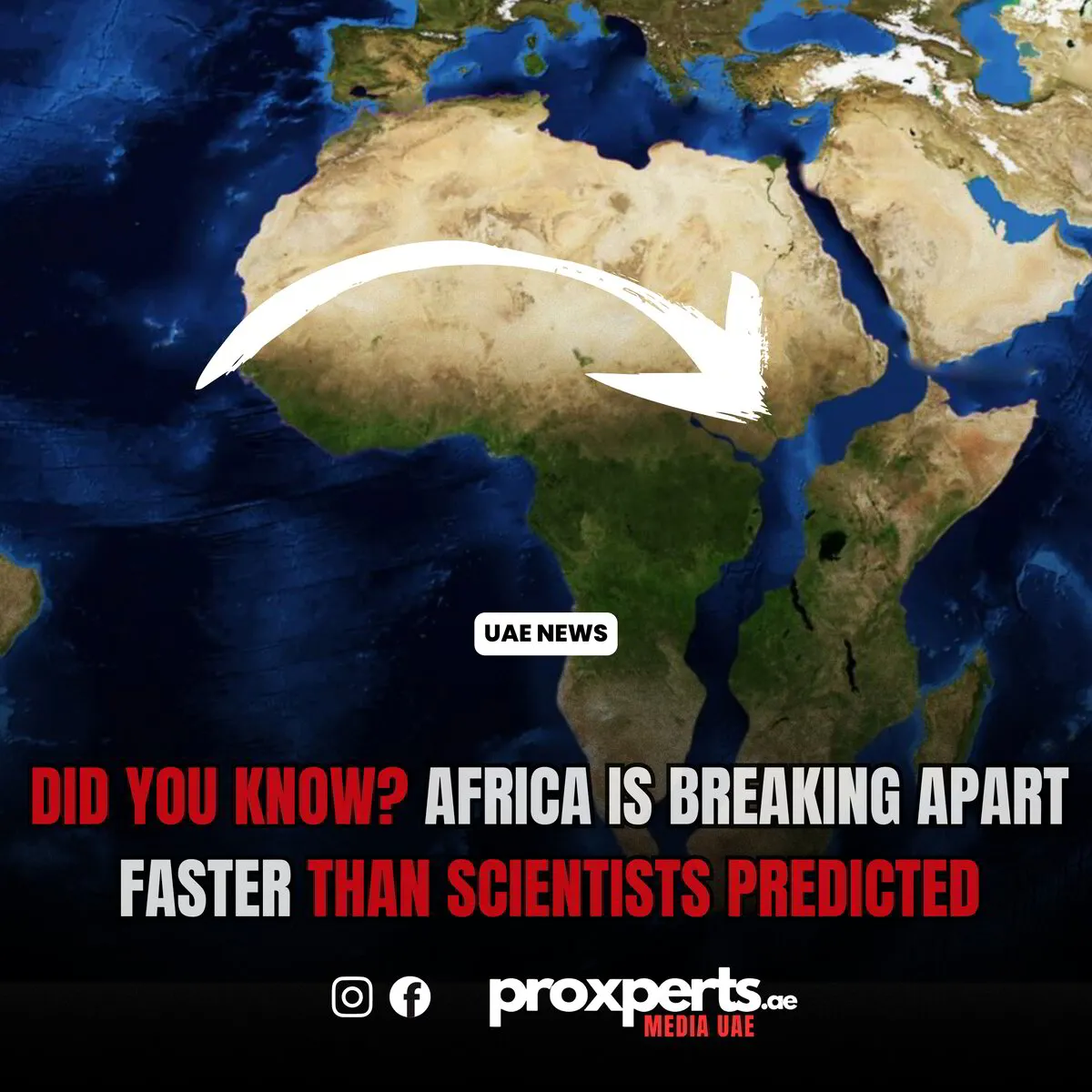 AFRICA IS SPLITTING APART — A NEW OCEAN IS FORMING IN EAST AFRICA