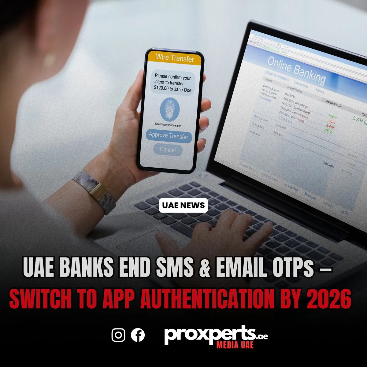 UAE Banks to Phase Out SMS and Email OTPs, Shift to App-Based Authentication by 2026