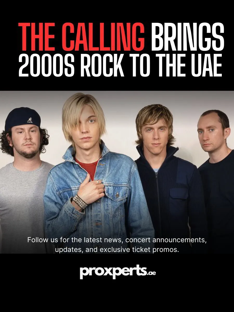 AMERICAN ROCK BAND THE CALLING SET TO MAKE MIDDLE EAST DEBUT AT ...