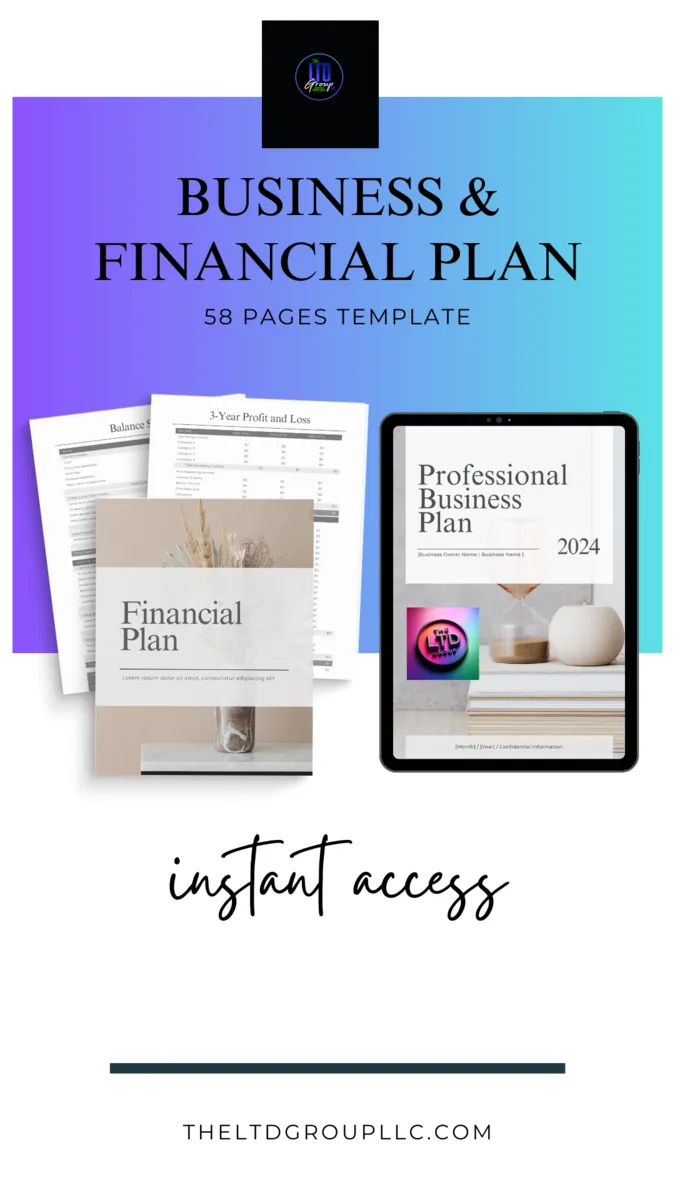 Efficient Business & Financial Plan Template
