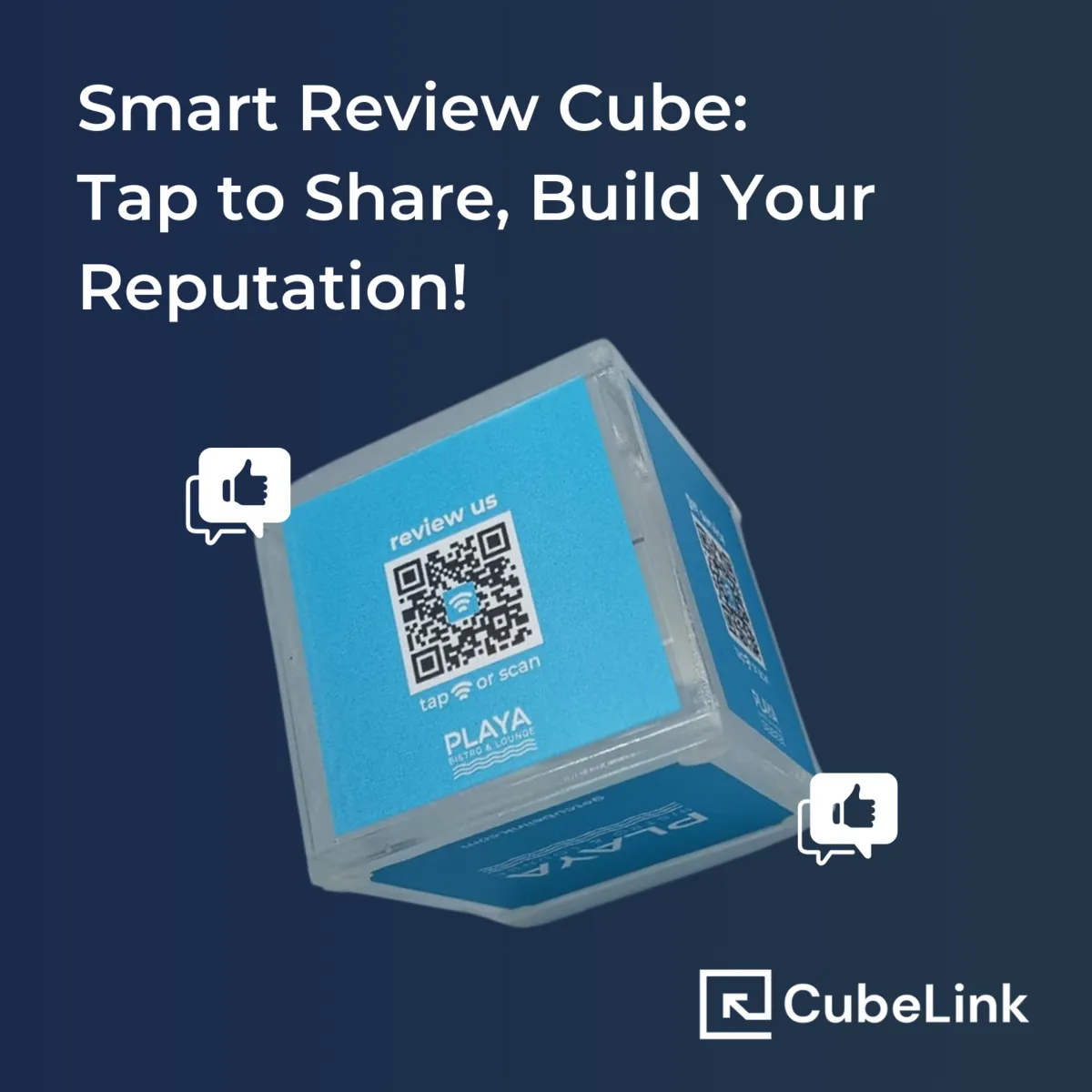 CubeLink - Smart AI Cube: Customers Tap, You Connect!