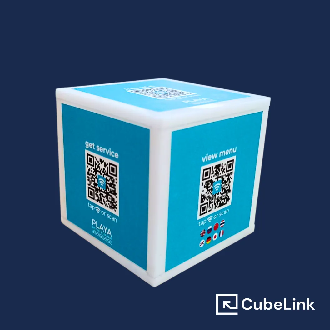 CubeLink - Smart AI Cube: Customers Tap, You Connect!