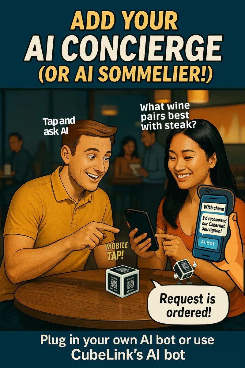 CubeLink - Smart AI Cube: Customers Tap, You Connect!
