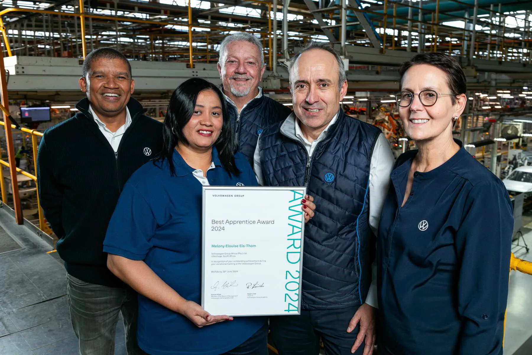 Mechatronics apprentice named Volkswagen Group Africa’s Best Apprentice