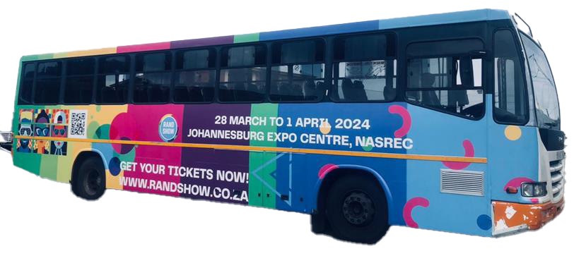 SPOT THE RAND SHOW BUS OR TAXI AND WIN